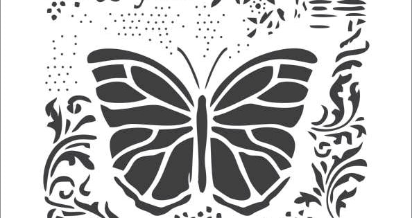 STENCIL 20X30CM 047 FEEL FREE | LG Arts Crafts