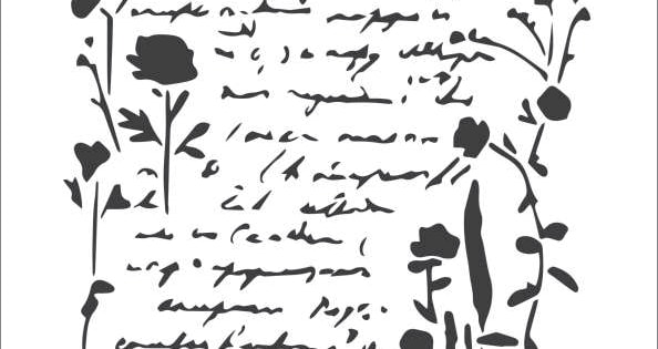 STENCIL 20X30CM 162 CARTA FLORAL | LG Arts Crafts