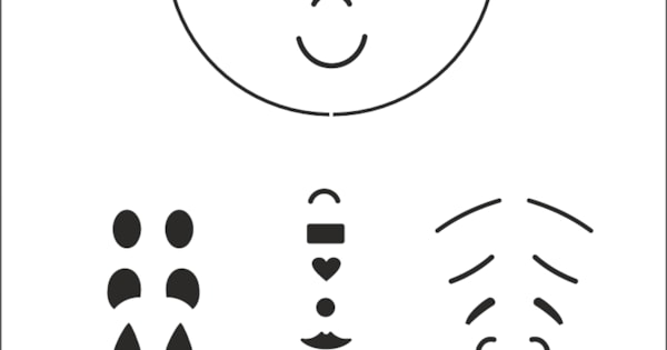 STENCIL 20X30CM 217 SMILE | LG Arts Crafts